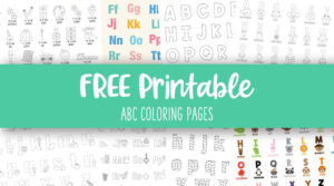 ABC Coloring Pages - 10 FREE A to Z Pages - PrintaBulk