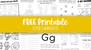 Letter G Worksheets - 50 FREE Printables - PrintaBulk