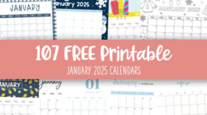 January 2025 Calendars - 107 FREE Printables - PrintaBulk